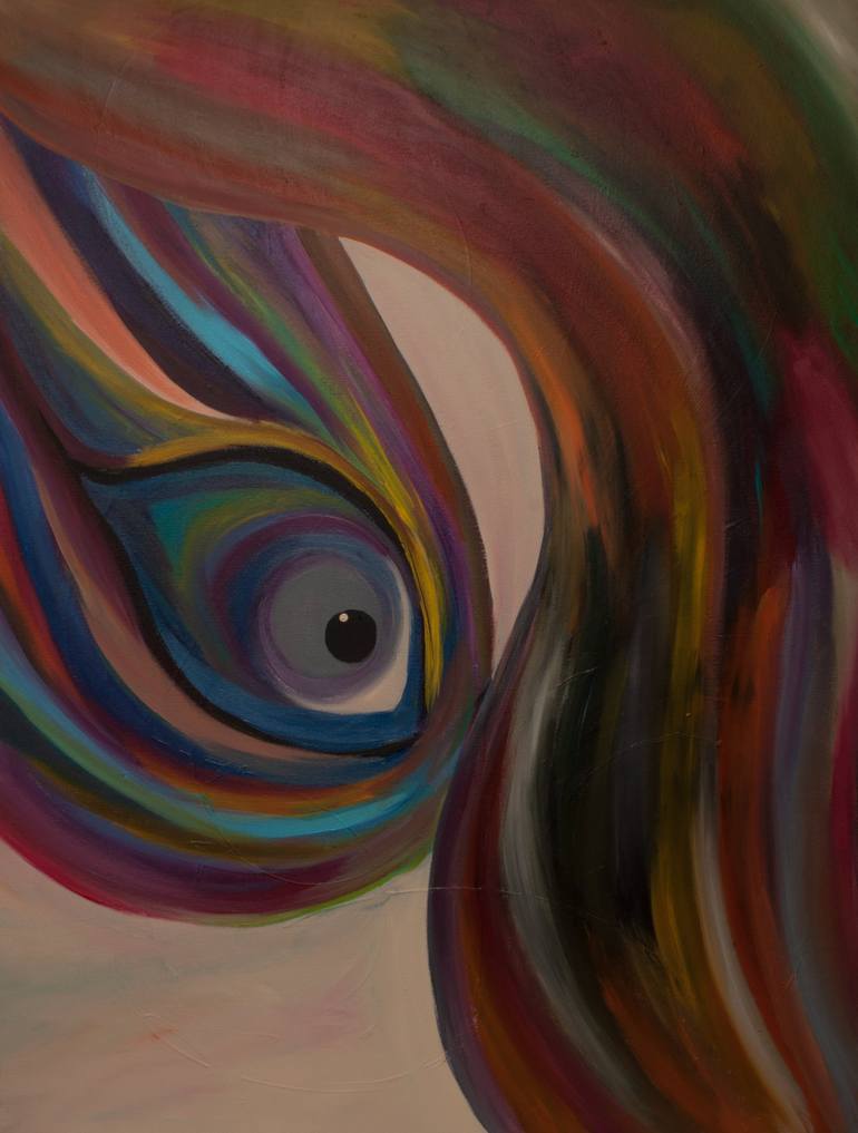 EYE SERIES: Insanity Painting by Ann Co | Saatchi Art