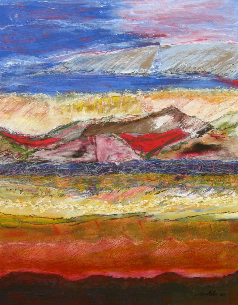 Terre exondée - RC2011 Painting by Richard Caplette | Saatchi Art