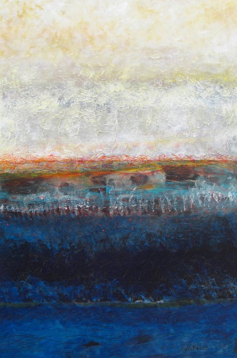 Courrant neptunien - RC 2012 Painting by Richard Caplette | Saatchi Art