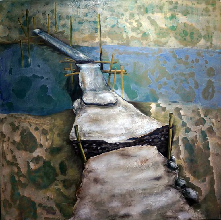 The Bridge Painting by Sirius Chan | Saatchi Art