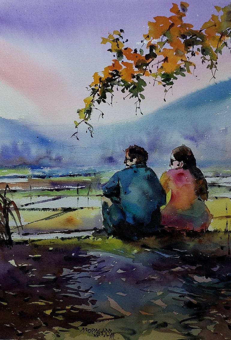 Enchanting Munnar Painting by mopasang valath | Saatchi Art