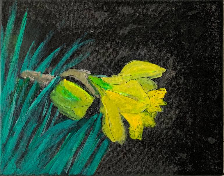 daffodils Painting by Christian Sauer | Saatchi Art
