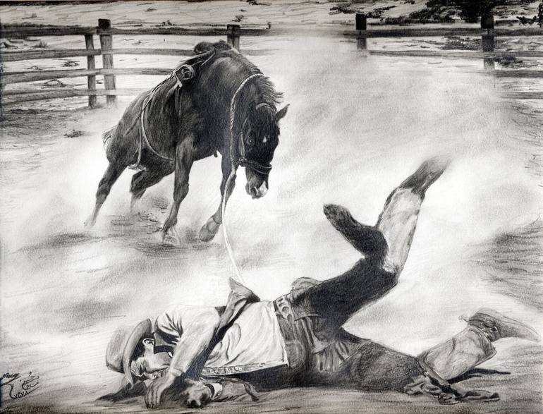 The Rounders Drawing by Mani Mosaferi | Saatchi Art