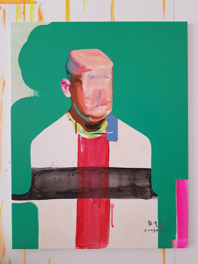 „The face of my square“ Painting by Maxim Fomenko | Saatchi Art