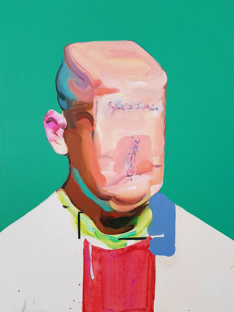 „The face of my square“ Painting by Maxim Fomenko | Saatchi Art
