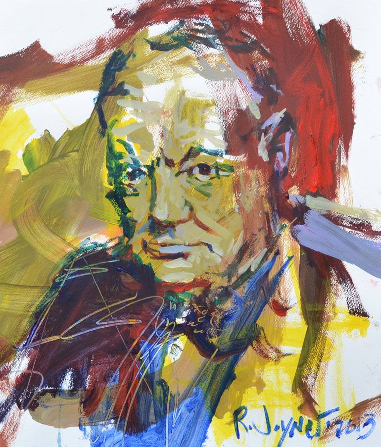 Painting Of Winston Churchill Painting by Robert Joyner | Saatchi Art