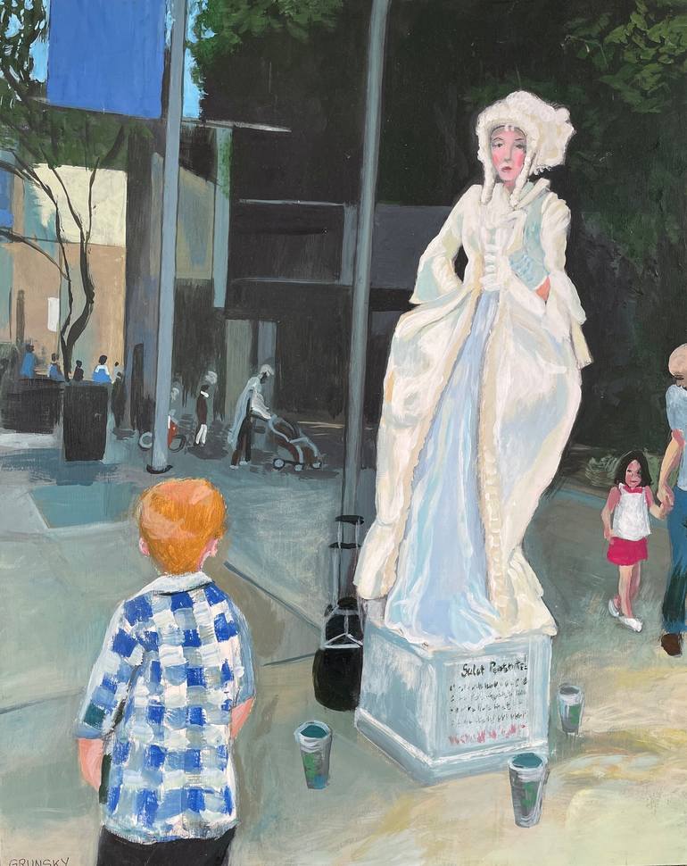 Living Statue Painting by Jack Grunsky | Saatchi Art
