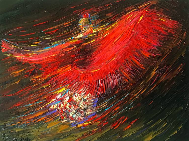 Firebird Painting by Serge Ovcharuk | Saatchi Art
