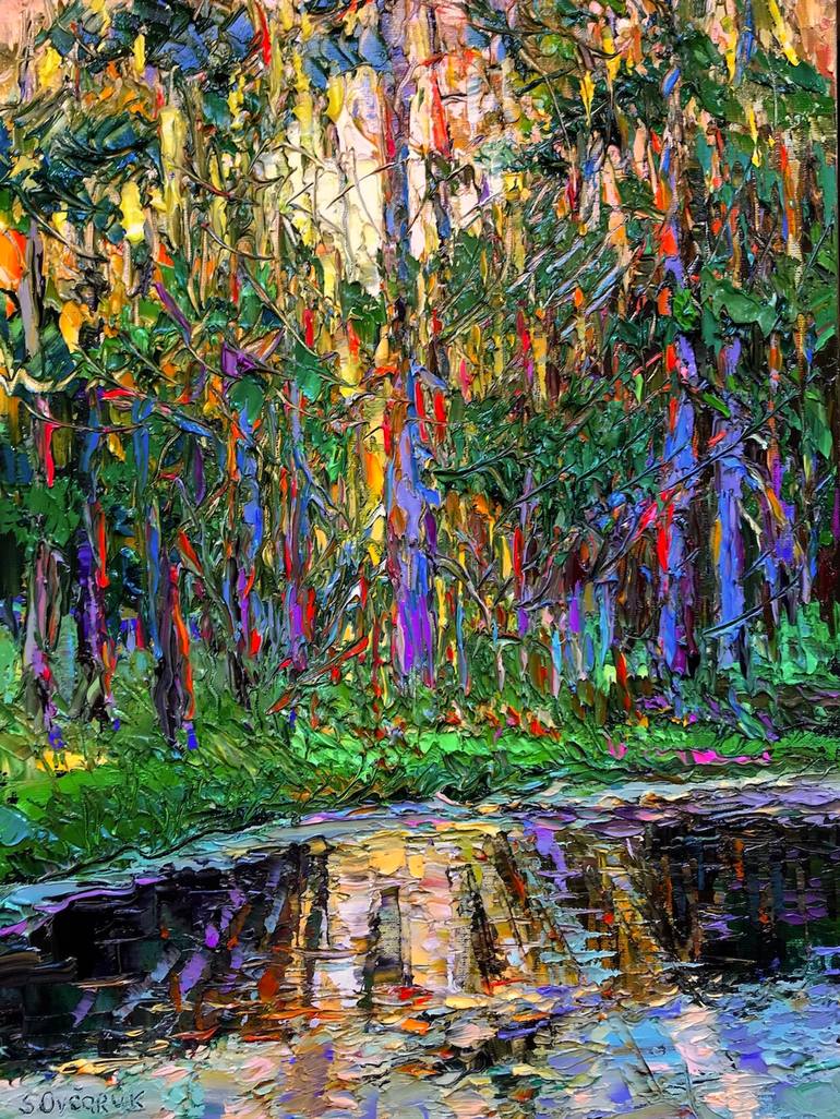 OLD SWAMP Painting by Serge Ovcharuk | Saatchi Art