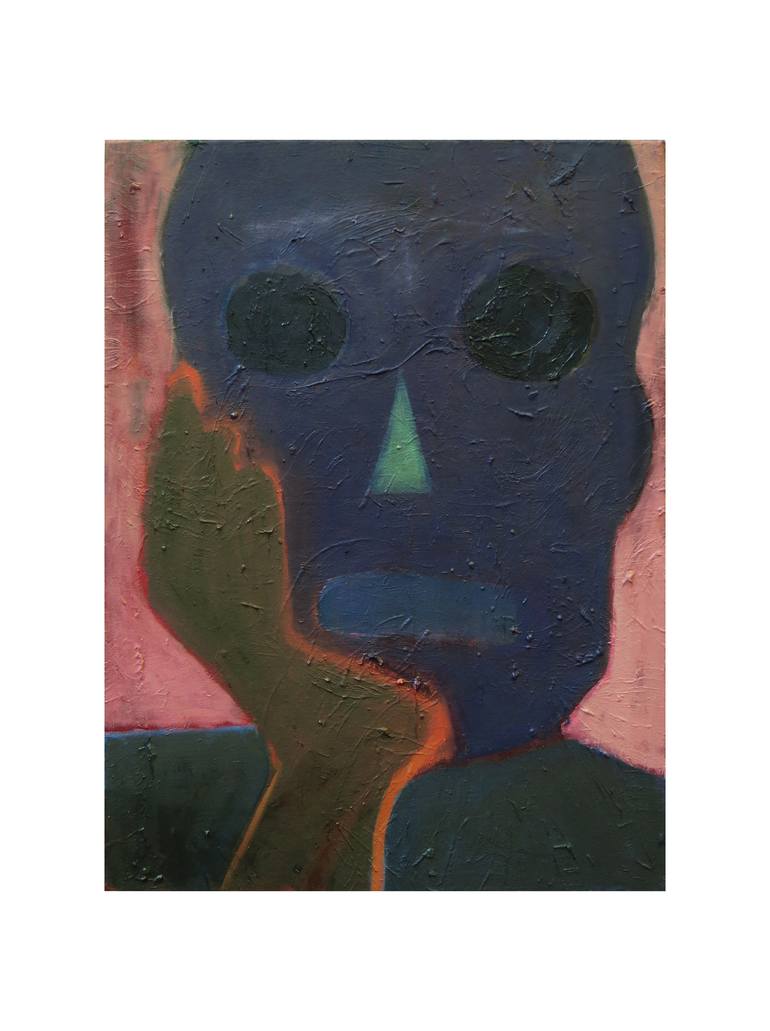 thinker Painting by Aleksander Sfora Jednaszewski | Saatchi Art