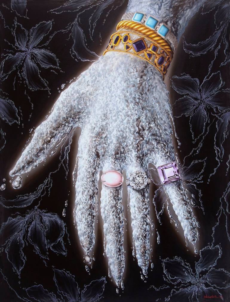 Pretty Hand Painting by DongMyeong Kim | Saatchi Art