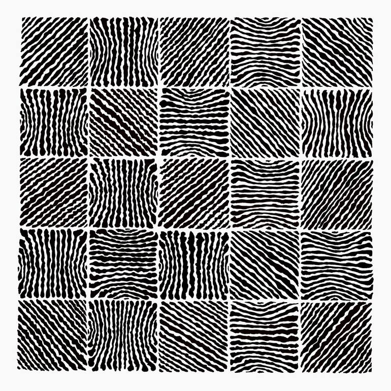 Twenty Five Squares Drawing by Richard Protheroe | Saatchi Art