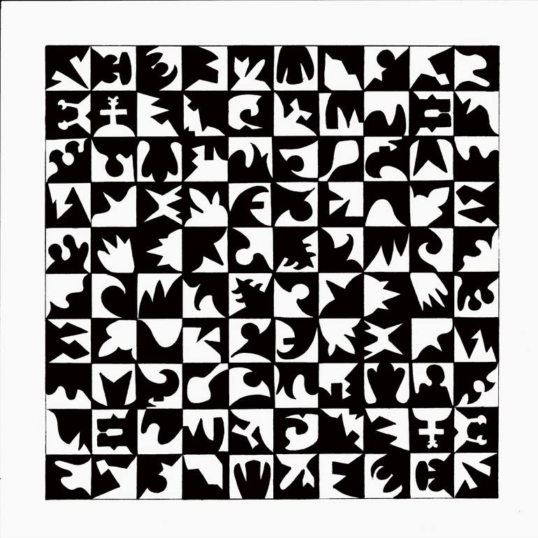 Strange Shapes Drawing by Richard Protheroe | Saatchi Art