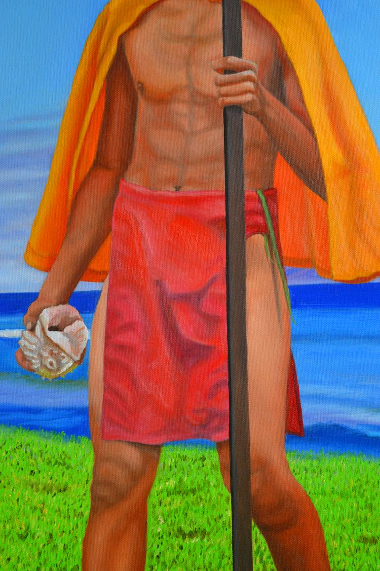 Hawaiian Prince Painting by Thu Nguyen | Saatchi Art