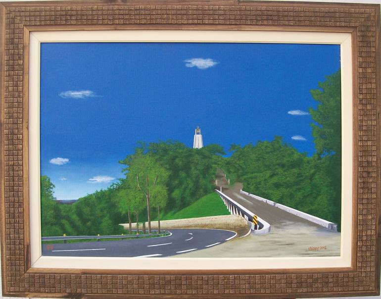 J12055 Highway Monument Painting by Carlos Helmut Japp | Saatchi Art