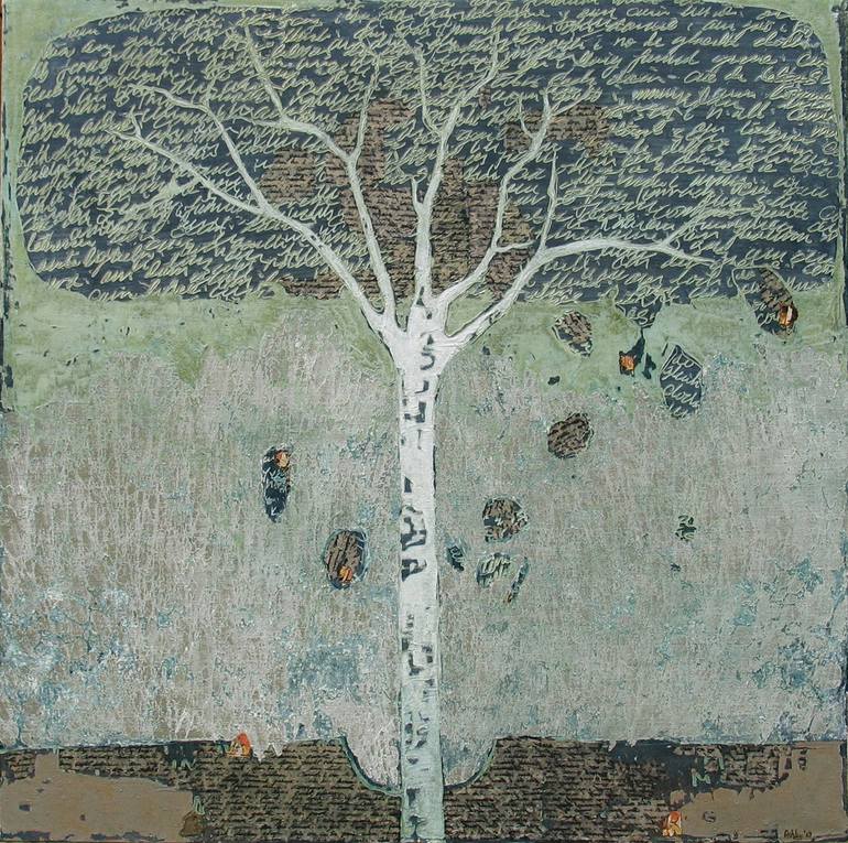 Tree Alphabet 7 Painting by Ashley Ashford | Saatchi Art