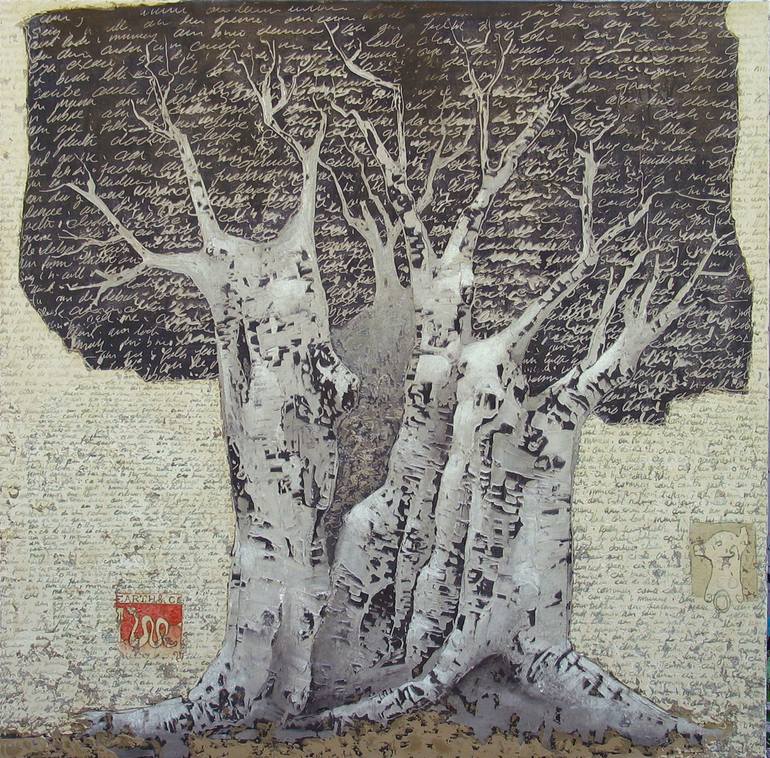 Tree Alphabet 3 Painting by Ashley Ashford | Saatchi Art