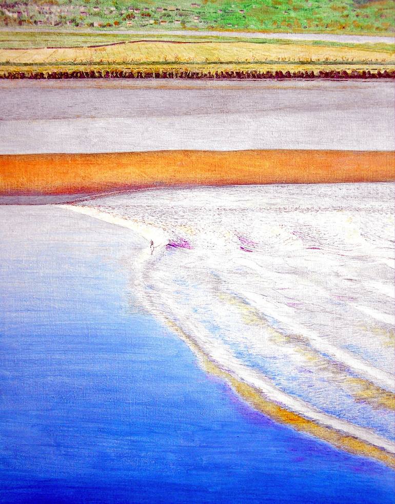 Bore Passing Garden Cliff Painting by Ron Boyd | Saatchi Art