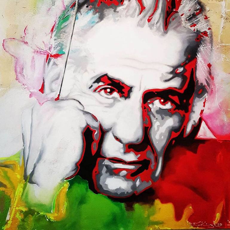 Leonard Bernstein Painting by Regina Kuenzler | Saatchi Art