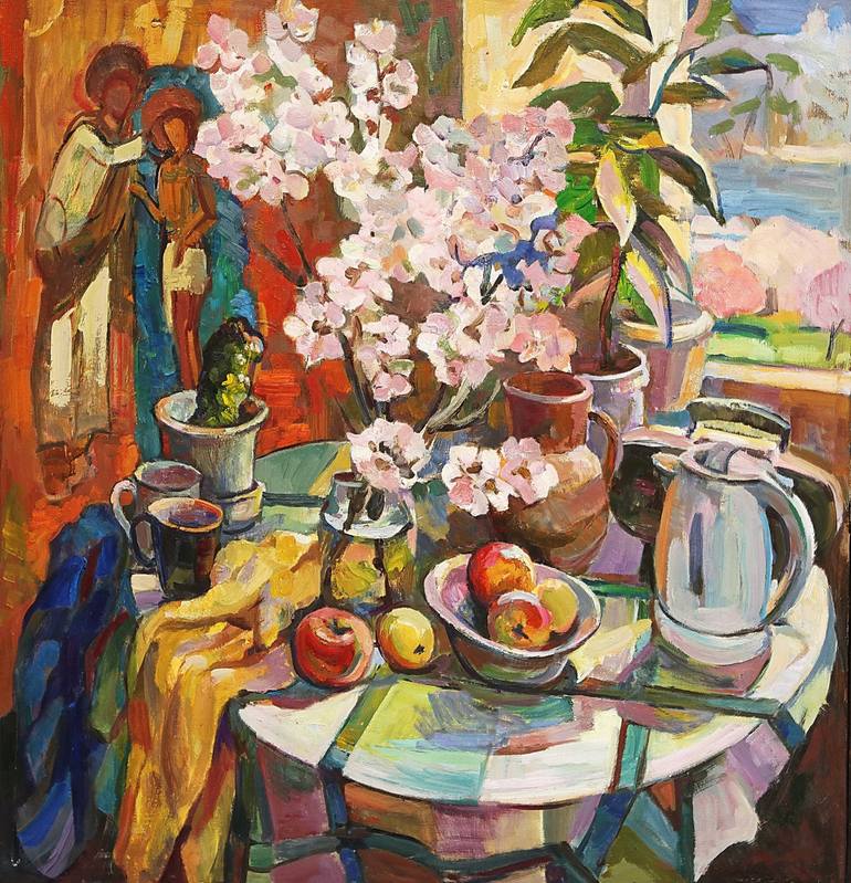 Ikon, canvas, oil, 2001 Painting by Vassili Vasko | Saatchi Art