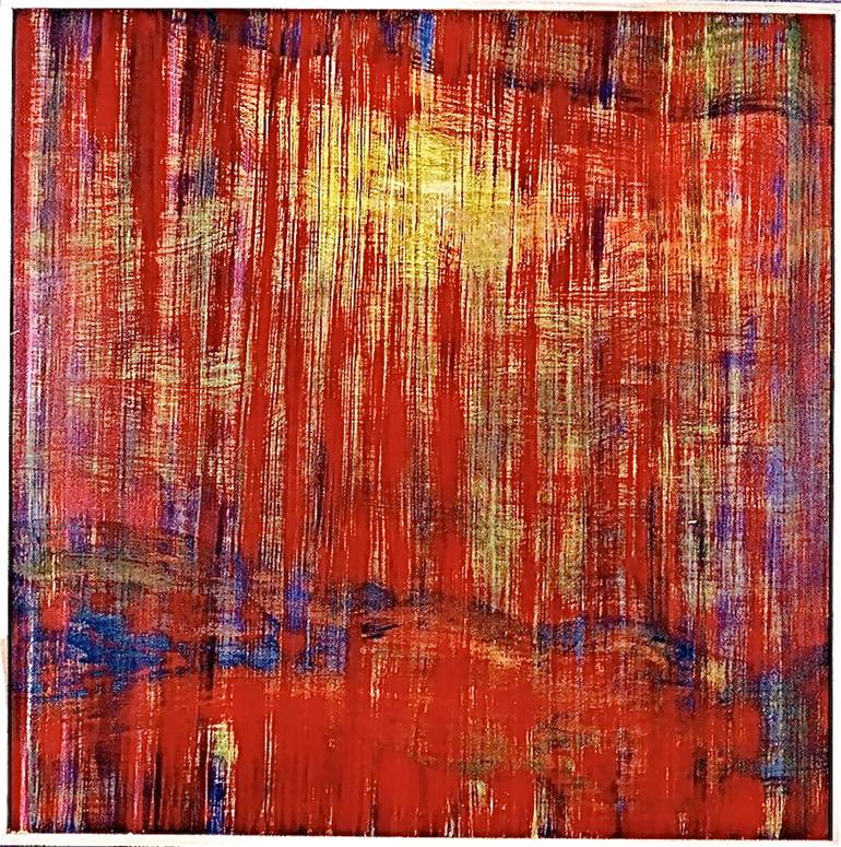 Red Veil Painting by Jamie Hume | Saatchi Art