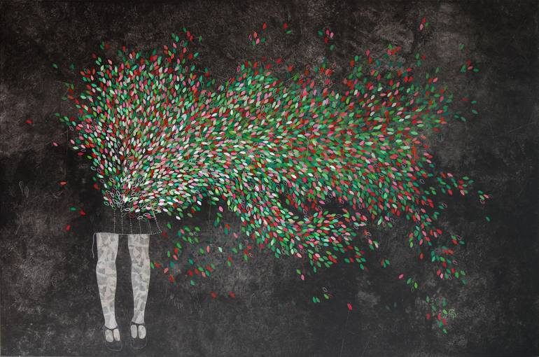 Disappearance VII Painting by Cécile Duchêne Malissin | Saatchi Art