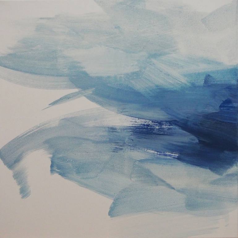 Blue square medium 5 Painting by LN Le Cheviller | Saatchi Art