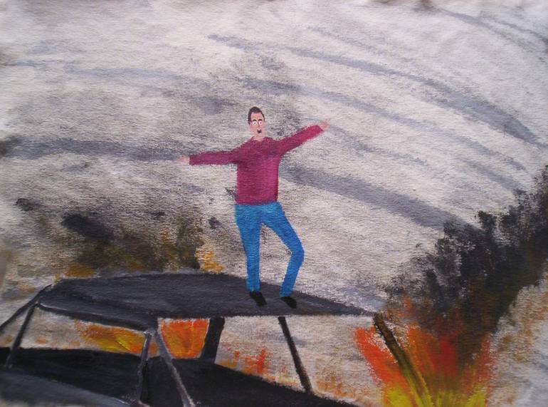 Crisis Managment Painting by Chris Babson | Saatchi Art