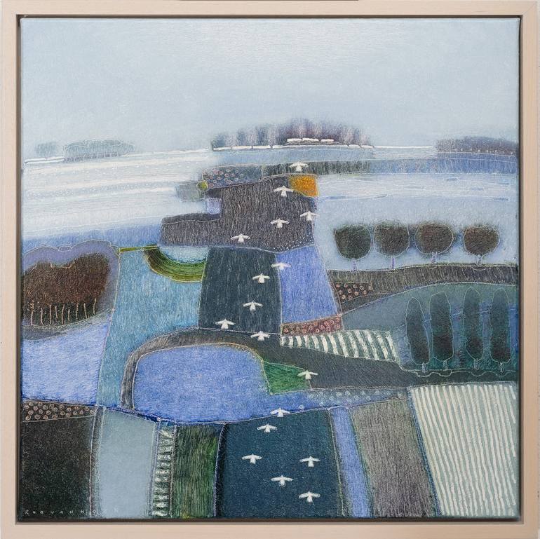 Space and time passing by Painting by Rob Van Hoek | Saatchi Art