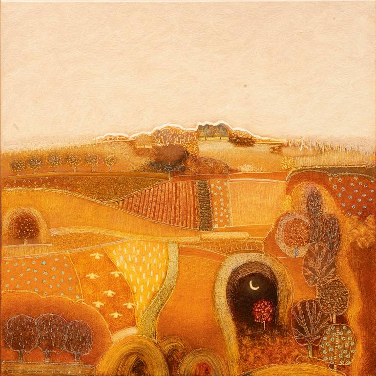 So then a day flows into night Painting by Rob Van Hoek | Saatchi Art