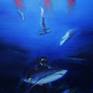 Stop shark finning Painting by Viliana Atanasova | Saatchi Art