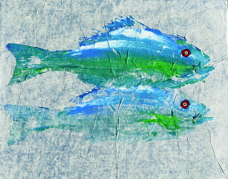 Snapper Shadow Painting by Steve Gibson | Saatchi Art