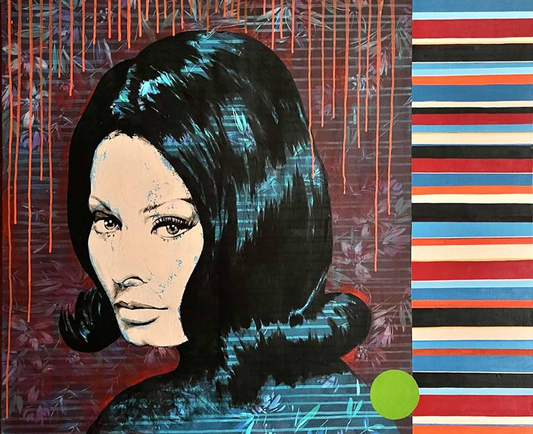Sofia Loren Painting by Raquel Gralheiro | Saatchi Art
