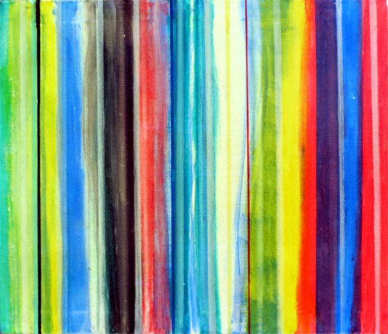 Nature stripes Painting by Barron Holland | Saatchi Art