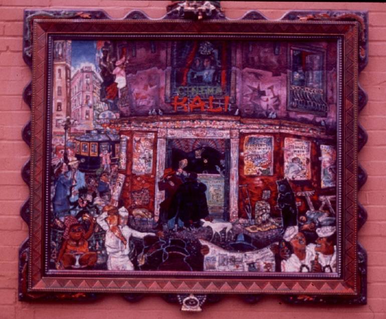 The Adult Cinema Painting by Ben Stroud | Saatchi Art