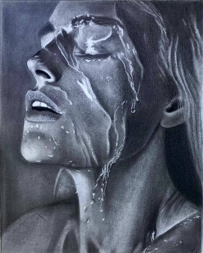 Expectation Drawing by Ioulia Gewrgakopoulou | Saatchi Art