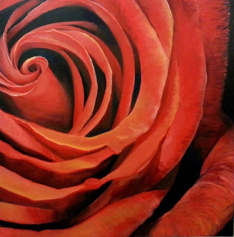 Petal Spiral Painting by David Wendel | Saatchi Art