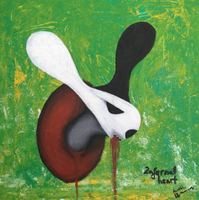 Infernal Heart: Fawn Painting by Charlie Monroe | Saatchi Art