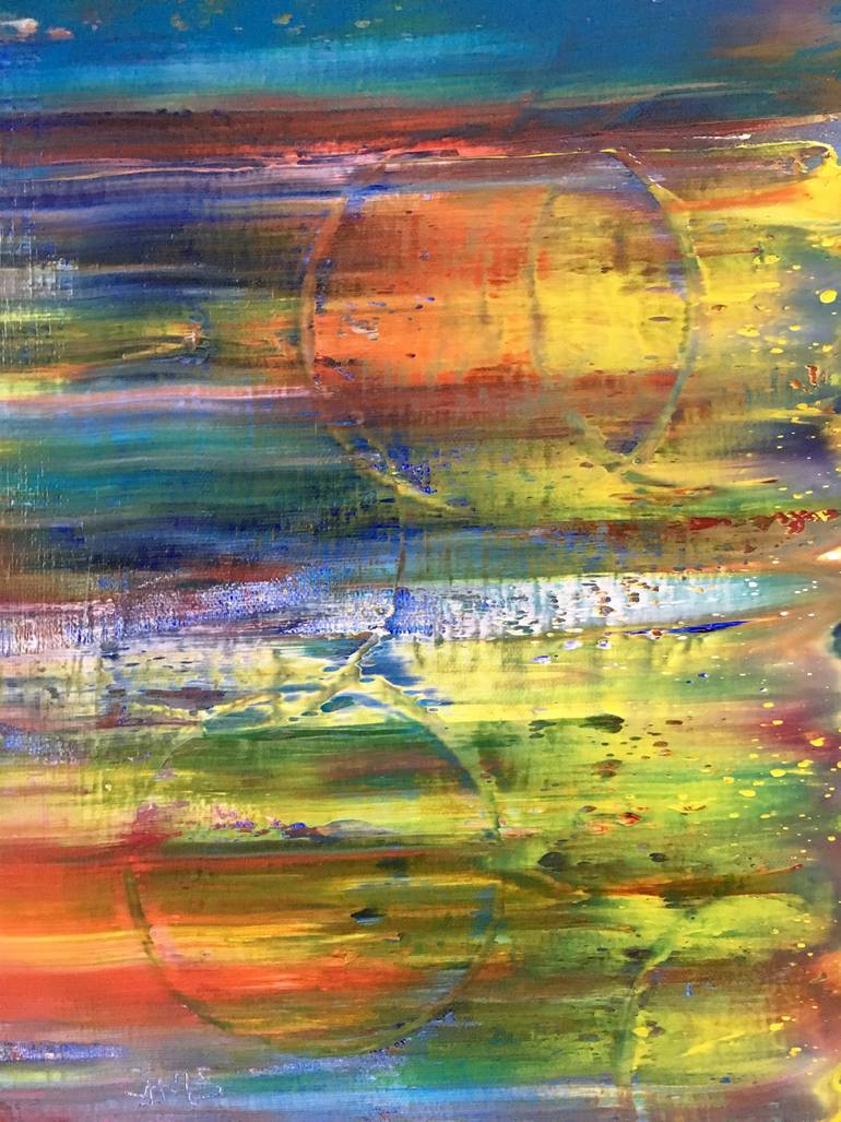 Circle Gets The Square Painting by Preston M Smith PMS | Saatchi Art