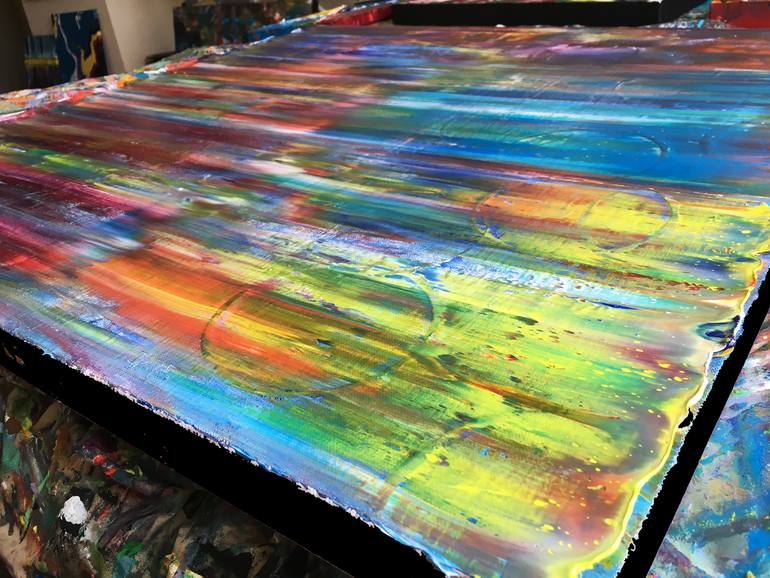 Circle Gets The Square Painting by Preston M Smith PMS | Saatchi Art