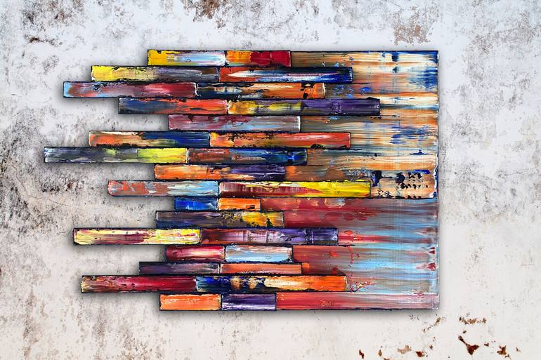 Stacking Up Painting by Preston M Smith Pms | Saatchi Art