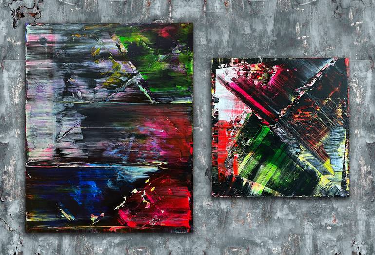 Agents of Chaos - Diptych Painting by Preston M Smith PMS | Saatchi Art