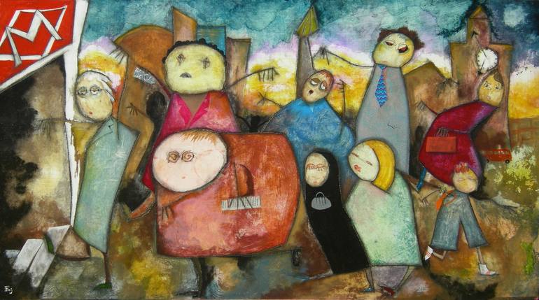 A zombi's tale Painting by Ignacio Foj | Saatchi Art
