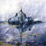 Brouillard sur la baie du Mont-St-Michel Painting by Judith Cameron ...