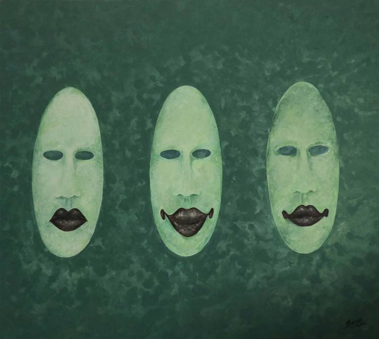 The Faceless Painting by Sojan Thomas | Saatchi Art