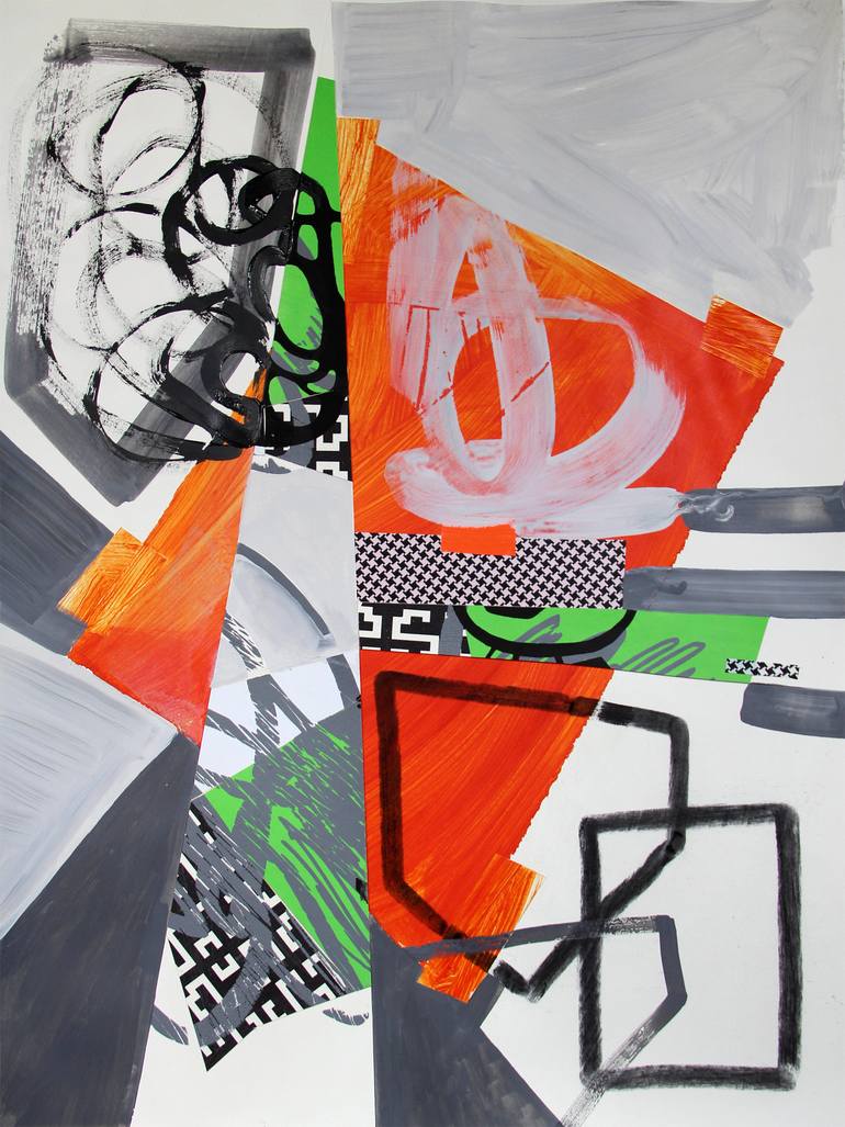 Abstract Study (road trip) -- SOLD Painting by Pamela Staker | Saatchi Art