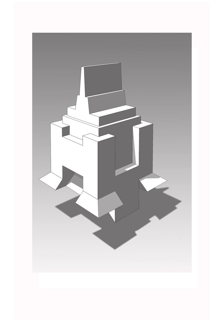 Aztec line drawing - Limited Edition 1 of 5 Printmaking by Terry Genin ...