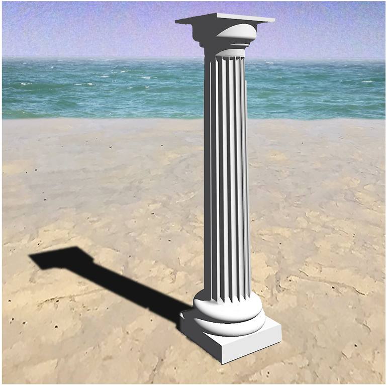 Fluted Column - Limited Edition of 5 Mixed Media by Terry Genin ...