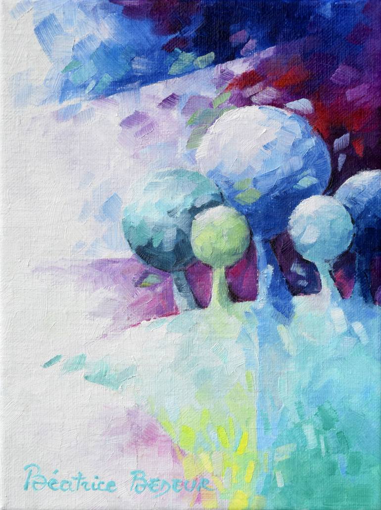 Green landscape Painting by Beatrice BEDEUR | Saatchi Art