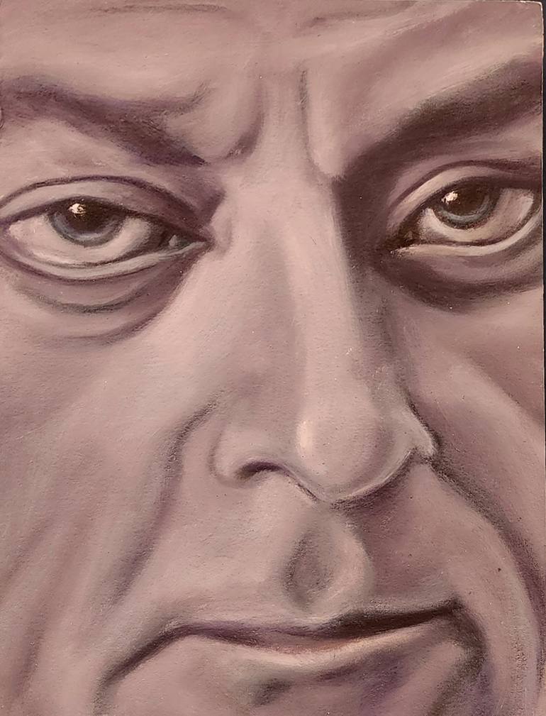 Paul Auster Painting by Patricia Correa | Saatchi Art